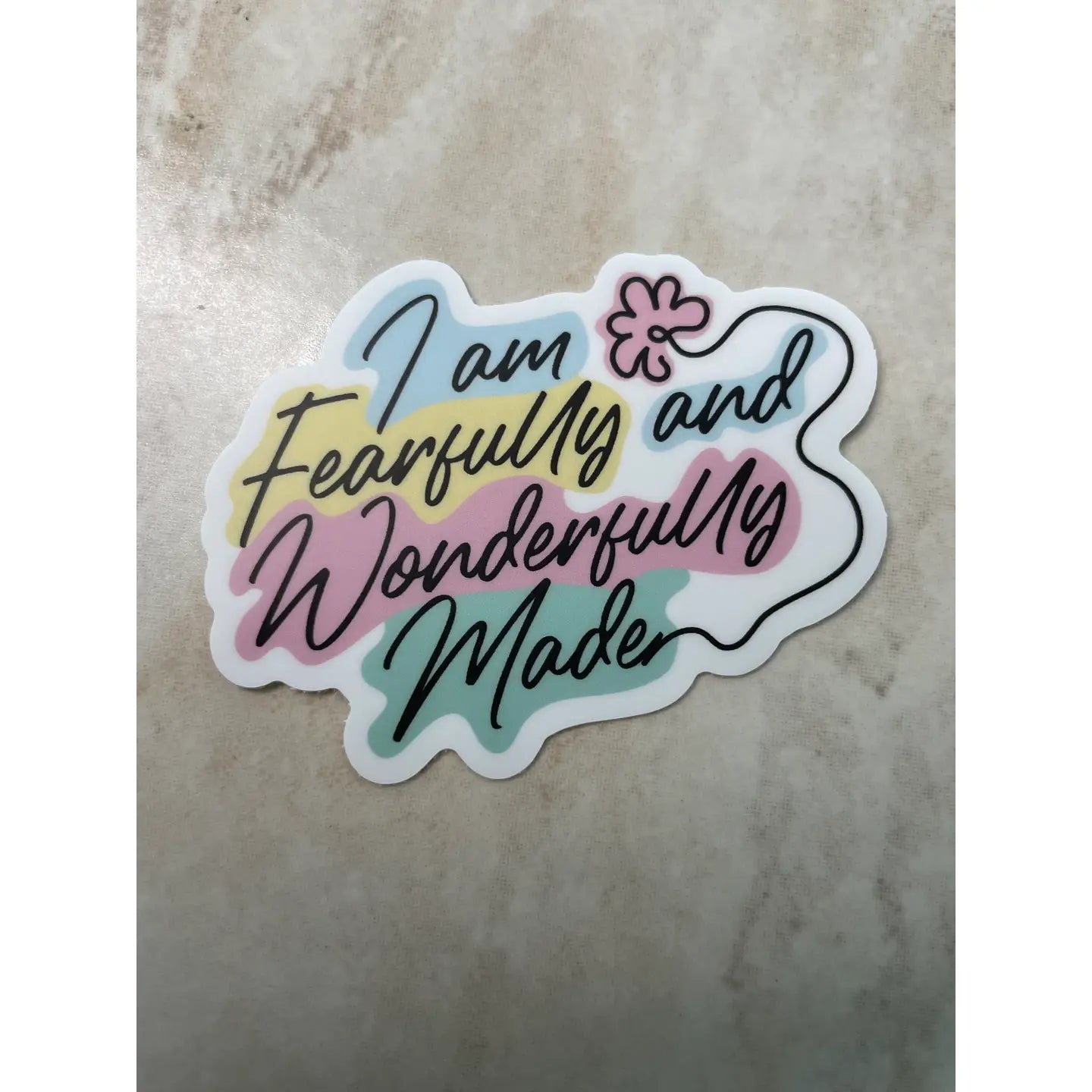Sticker- I Am Fearfully & Wonderfully Made Body Positivity Sticker ...