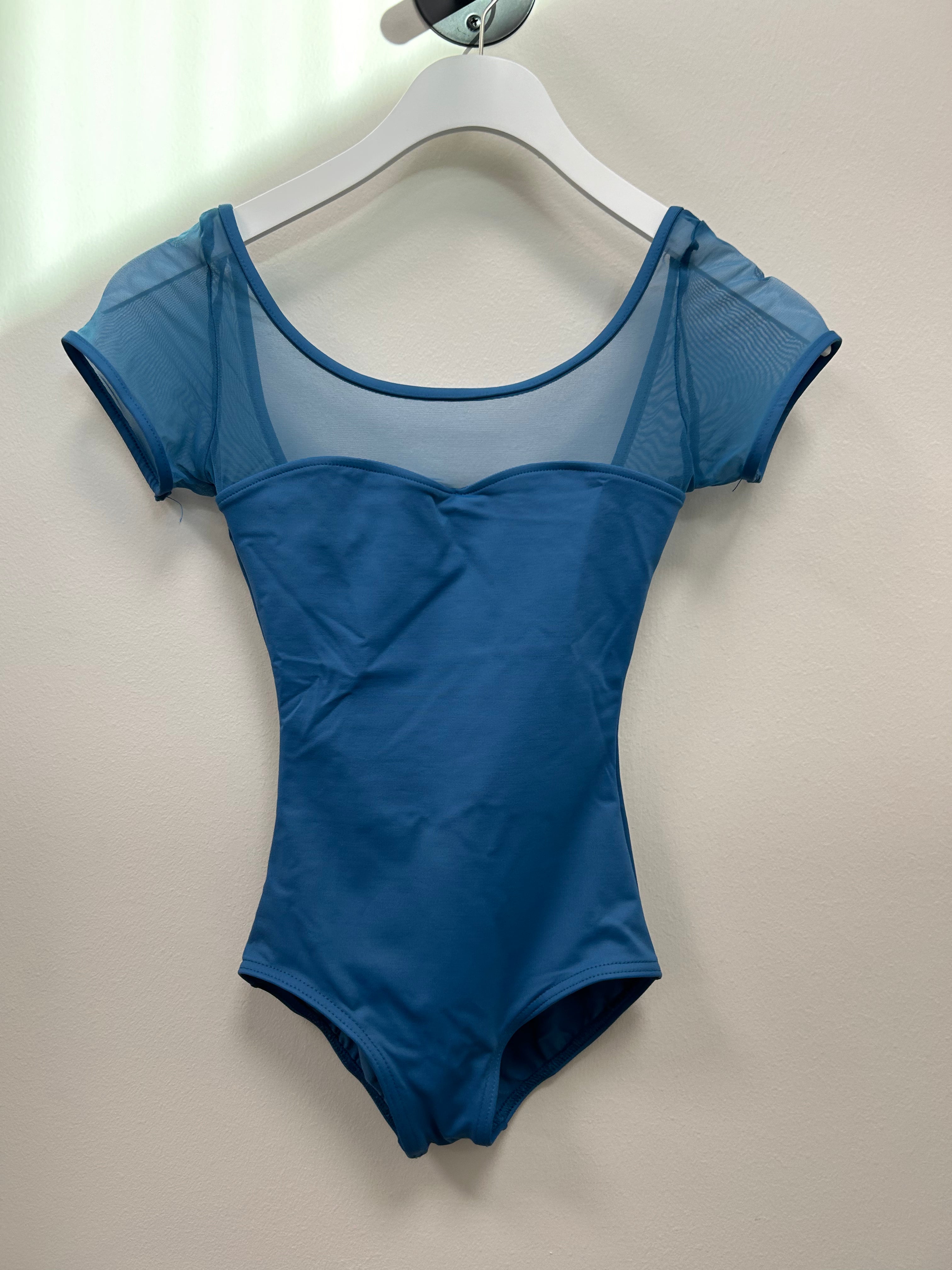 Leotards- Studio Collection Mesh Yoke SS Leotard – BritZa Studios